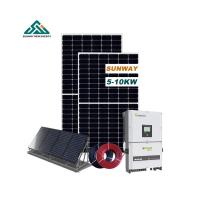 China Commercial 5KW 10KW 20KW On-Grid Solar System with 420W-700W Panels and 99.6% Efficiency Inverters for sale