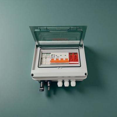China SUNWAY SWHL-4 PV Combiner Box with 4 Inputs, 15A per Array, 500V Max Voltage and IP65 Protection for sale