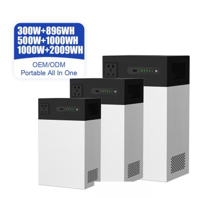 China ESS Portable Power Station 300W 896Wh 500W 1000Wh 1000W 2009Wh Solar Generator for sale