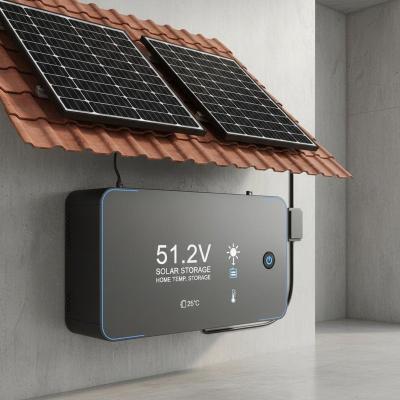 China 51.2V 10.24kWh Lithium Iron Solar Storage Battery for Residential Off Grid Hybrid Systems for sale