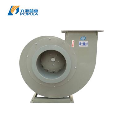 China Lightweight PP Polypropylene Centrifugal Fan Acid Resistant Direct Drive Design for sale