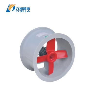 China Corrosion Resistant FRP Axial Flow Fan for Chemical Environments Long Duct Ventilation for sale