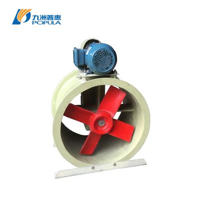 China Belt Driven FRP Axial Flow Fan Corrosion Resistant Axial Ventilator External Motor Design for sale