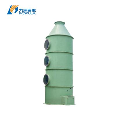 China High Efficiency Acid Alkali Scrubber Tower Packed Bed Scrubber Tower Low Resistance for sale