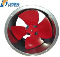 China Twisted Blade Duct Axial Fan Flanged Casing Design Wall Mount for Industrial Ventilation for sale