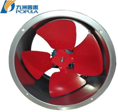China Twisted Blade Duct Axial Fan Flanged Casing Design Wall Mount for Industrial Ventilation for sale