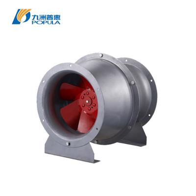 China Carbon Steel Diagonal Flow Fan Inline Pipeline Ventilation Blower Explosion Proof for sale
