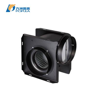 China 90 Degree Inline Duct Fan Dual Inlet All Metal Split Duct Fan Corrosion Resistant for sale