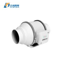 China Full Plastic Mixed Flow Duct Boost Fan 2 Speed Inline Ventilator High Static Pressure for sale