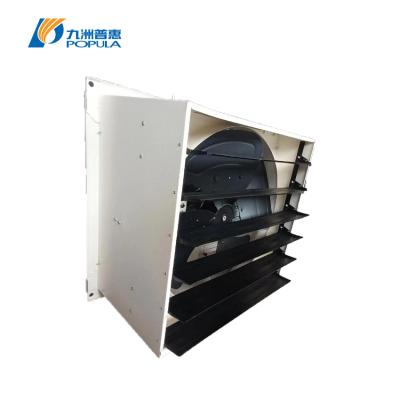 China Steel Casing Square Ventilation Fan Rainproof External Louver Negative Pressure Exhaust Fan for sale