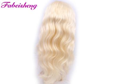 China Tangle Free Blonde Lace Front Wigs Human Hair Natural Straight 14