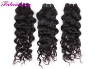 China Brazilian Virgin Hair Bundles Thick Bottom Italian Wave Natural Black for sale