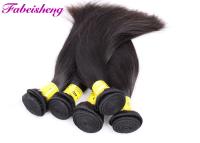 China Full Cuticle 8A Virgin Peruvian Straight Hair Bundles Double Drawn Strong Weft for sale