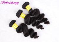 China 18 Inch Loose Curl Virgin Peruvian Wavy Hair Tangle Free Shedding Free for sale
