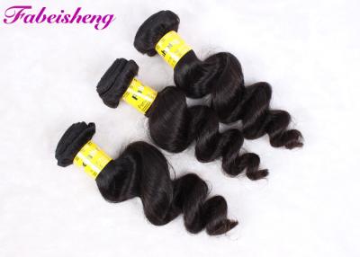 China 18 Inch Loose Curl Virgin Peruvian Wavy Hair Tangle Free Shedding Free for sale