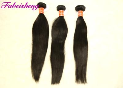 China Natural Black Straight Virgin Indian Hair Double Drawn With Full Cuticle for sale