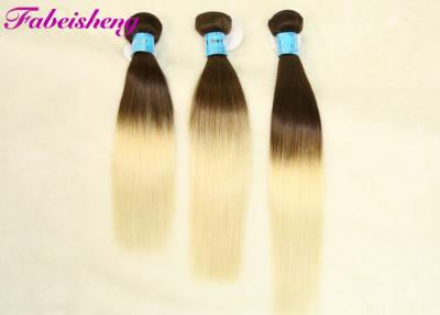 China Brazilian Straight Ombre Human Colored Hair Extensions No Tangle No Shedding for sale