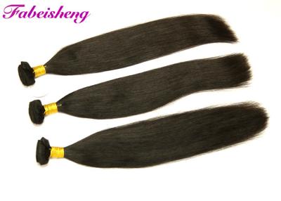 China Unprocessed Virgin Brazilian Hair Extensions  , Original Human Hair Weave Natural Black 1B for sale