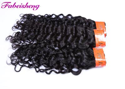 China Double Drawn Natural Virgin Indian Hair / Italian Weave Hair Extensions for sale