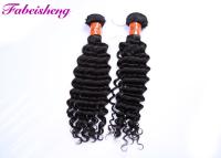 China Deep Wave Indian Human Hair / Indian Remy Hair Extensions 9A Grade for sale