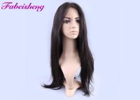 China Straight Human Hair Front Lace Wigs 14 30