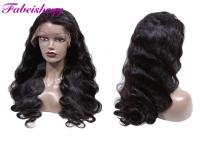China Kinky Or Deep Curl Front Lace Wigs Double Weft Tangle Free No Chemical for sale