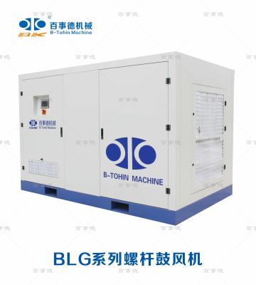 China Two Rotors High Efficiency Rotary Screw Blower With Control Device BLG300RB-III for sale