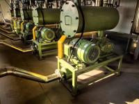 China 18.5KW 0.04Mpa Three Lobe Roots Blower  Application for pneumatic transferring of powders, grains ect. for sale