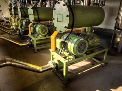 China 18.5KW 0.04Mpa Three Lobe Roots Blower  Application for pneumatic transferring of powders, grains ect. for sale