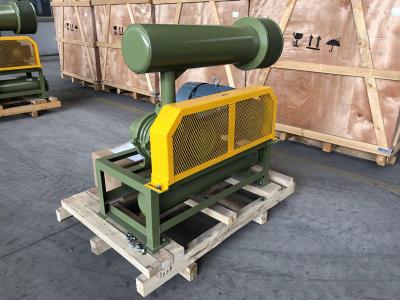 China 1.5KW-15KW BK Type Three Lobes Roots Blower Of Army Green With Low Noise Economical Energy Consumption for sale