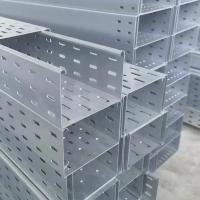 China Lightweight  Perforated Metal Cable Tray Galvanized Steel Cable Tray Customized for sale