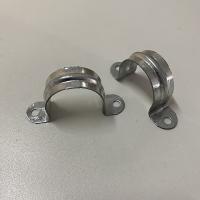 China Antirust Fixed Zinc Galvanised Pipe Saddle Clamps U Shaped Pipe Clamp for sale