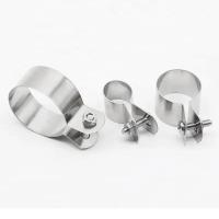 China Non Rusting  2 Hole Galvanized Pipe Strap Clamp Electrical Pipe Hangers OEM for sale
