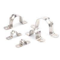 China OEM Galvanised Steel Saddle Clips Stamping Processing Abrasion Resistance for sale