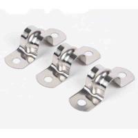 China OEM Galvanised Steel Saddle Clips Stamping Processing Abrasion Resistance for sale