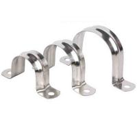 China Rust Prevention U Shaped Metal Saddle Clip For  Pipelines Installation for sale