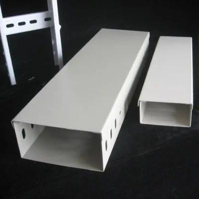 China Trough Type Electrical Cable Metal Trunking Long Span  Cable Metal Tray for sale