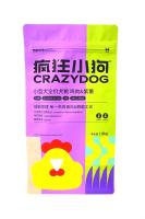 China Safety Printed Flat Bottom Zipper Pouch Plastic Packaging Bags For Dog Food for sale