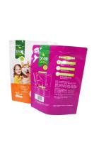 China Security Self Holding Plastic Dog Treats Animal Feed Packaging Bag With Zipper for sale