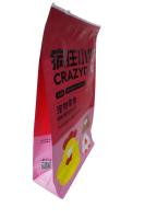 China Moisture Proof Printed Biodegradable Flat Bottom Slider To Open Laminated Pouch for sale
