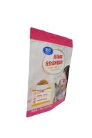 China Zipper Pet Food Packaging Bag Resealable Pet Food Bag With Side Corner Buckle for sale