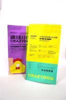 China Safety Customized Printed Flat Bottom Zipper Pouch Plastic Packaging Bags For Dog Food for sale