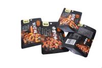 China Disposable Resealable Zipper Heat Sealing Top Rack Up Packaging Food Rated Laminated Plastic Bag for sale