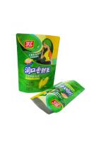 China Disposable Resealable Zipper Heat Sealing Top Rack Up Packaging Food Rated Laminated Plastic Bag for sale