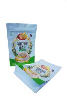 China Disposable Resealable Zipper Heat Sealing Top Rack Up Packaging Food Rated Laminated Plastic Bag for sale