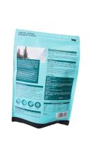 China Resealable Slider Flat Bottom Openable Aluminum Rack Dog Food Packaging Bag for sale