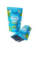 China Moisture Proof Self Holding Plastic Food Rated Snack Beans Packaging Bag With Zipper for sale