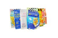 China Moisture Proof Service Flat Bottom Stand Up Pouches With Resealable Zipper Top for sale