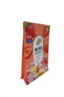 China Zipper Flat Bottom Top Bag For Frozen Fruit And Yogurt Baking Oatmeal Food for sale