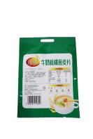China Safety Hand Size Handle Easy To Carry Morning Oats Food Graded Laminated Packaging Bag for sale